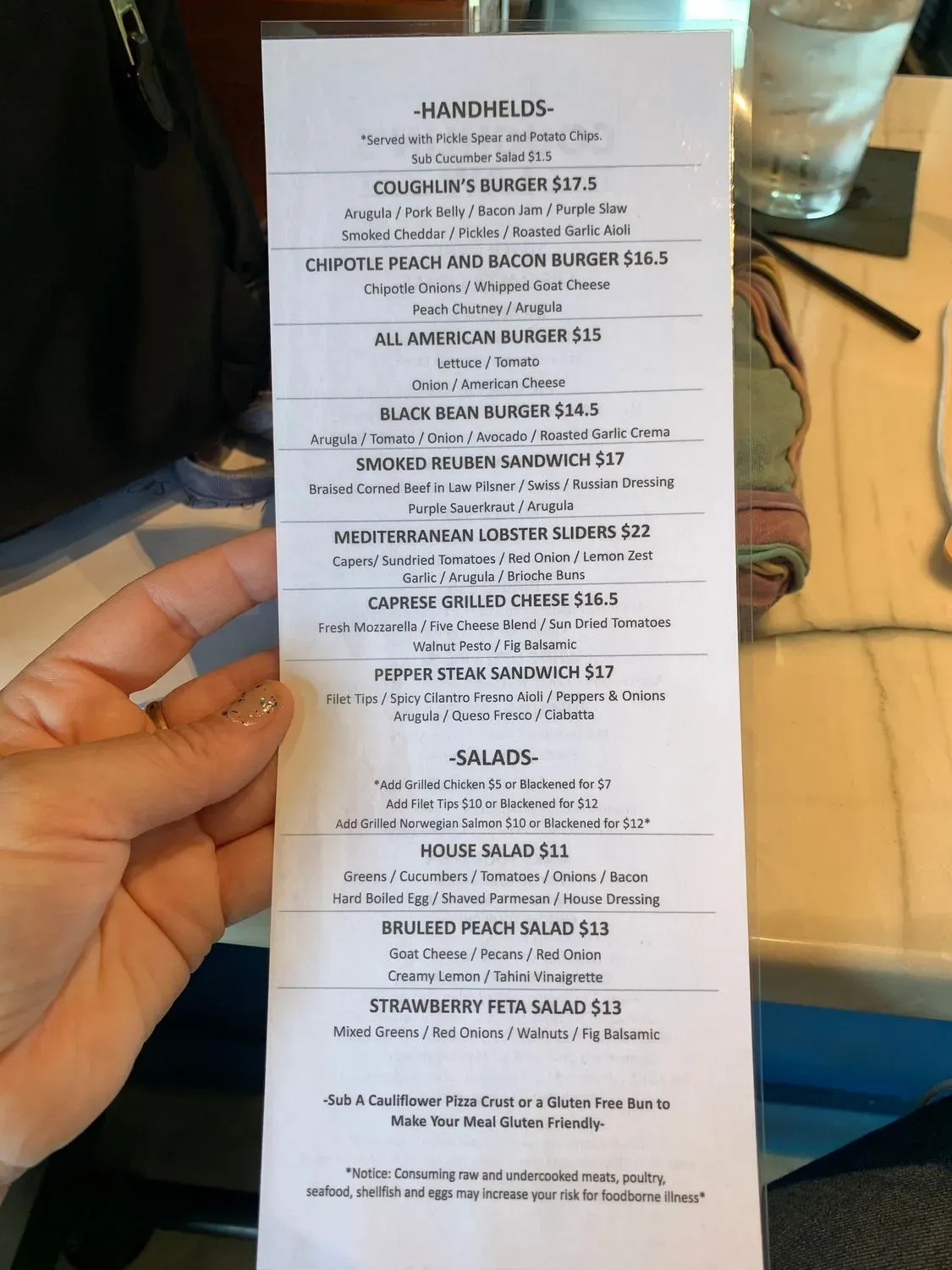 Coughlin's Law Kitchen and Brew Pub at Nebo Pointe Menu - Updated ...