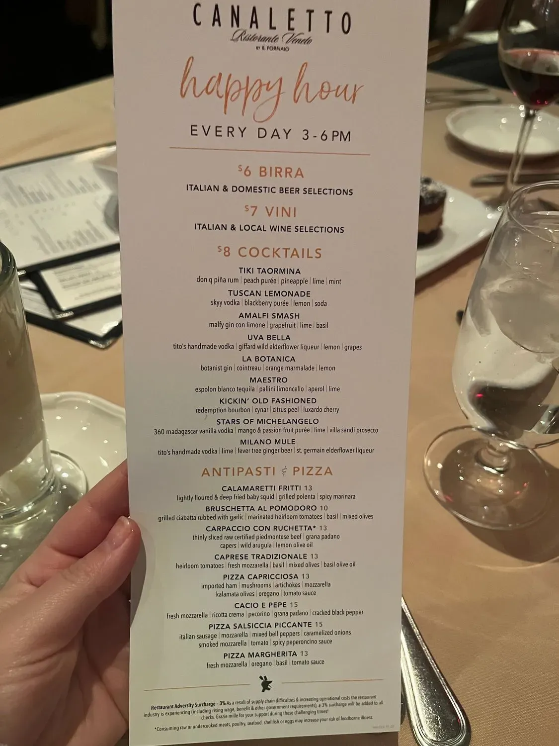 Canaletto Ristorante Veneto Menu - Updated November 2025