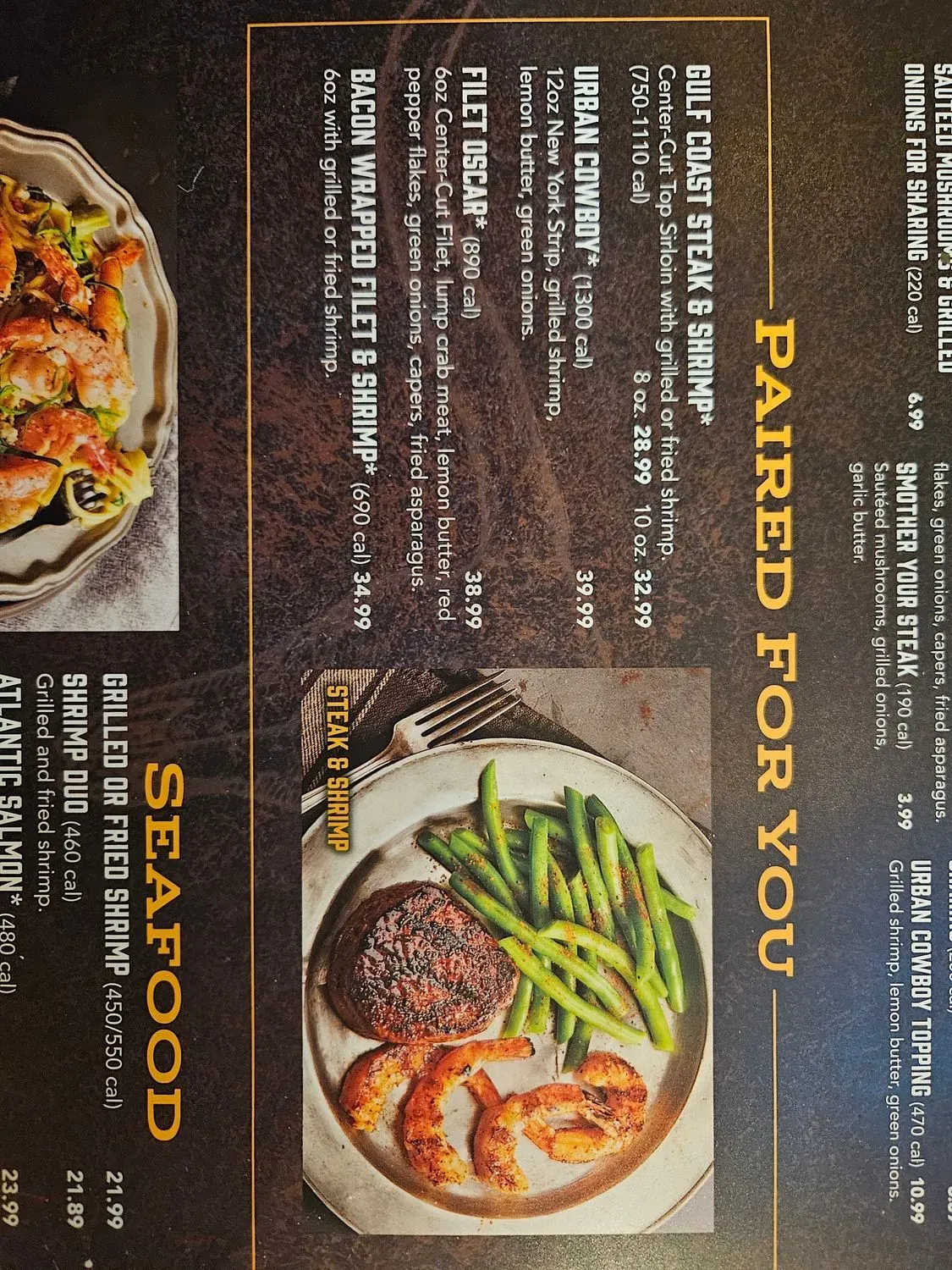 Saltgrass Steak House Menu - Updated November 2025