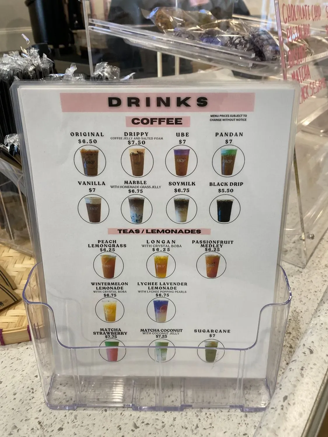 Drip Vietnamese Cafe Menu - Updated November 2025