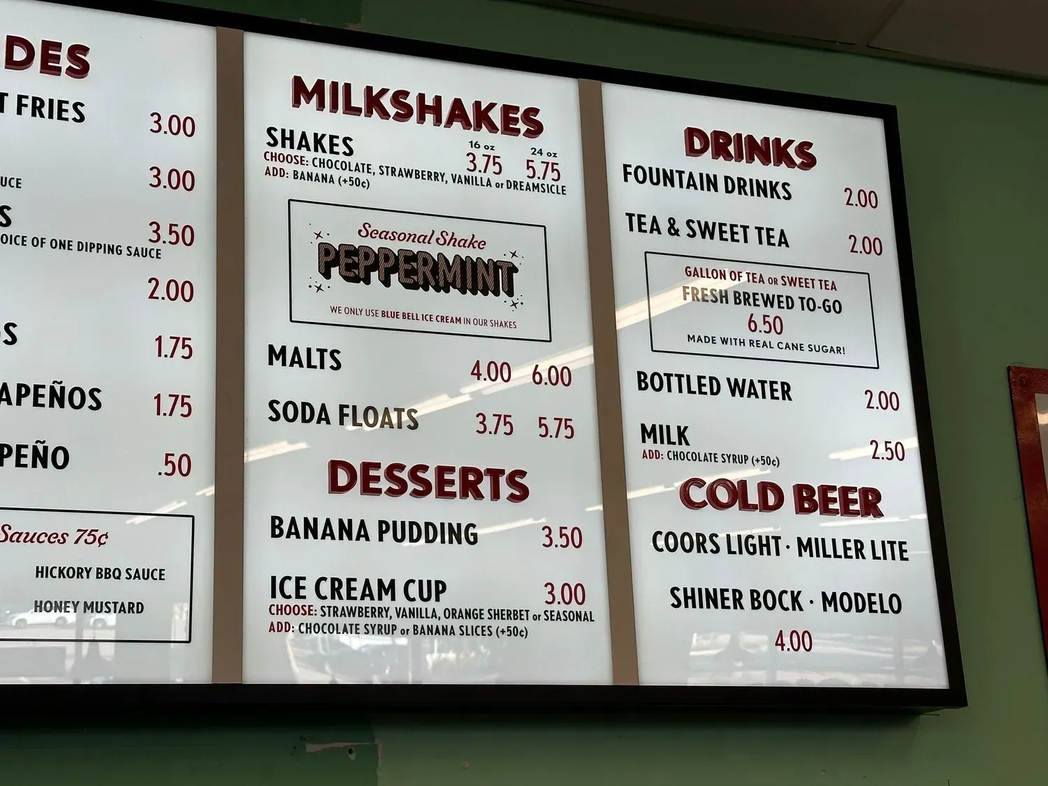 Kincaid’s Hamburgers Menu - Updated November 2025