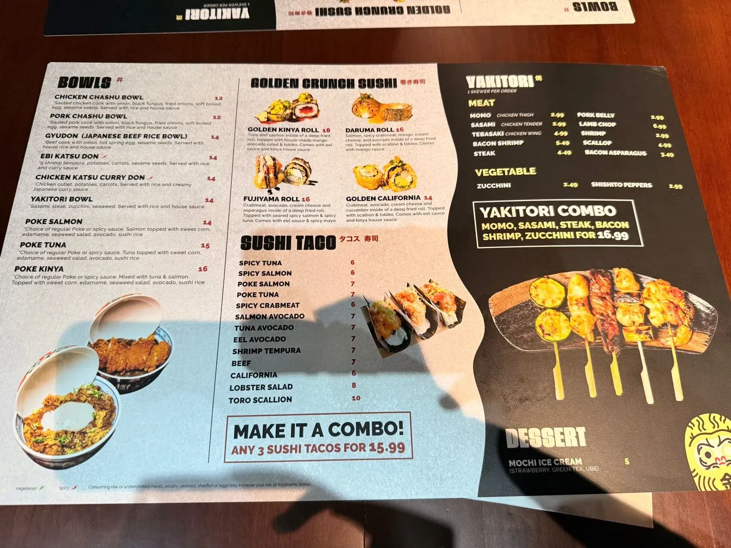 Kinya Ramen · Sushi · Bubble Tea Menu - Updated October 2025