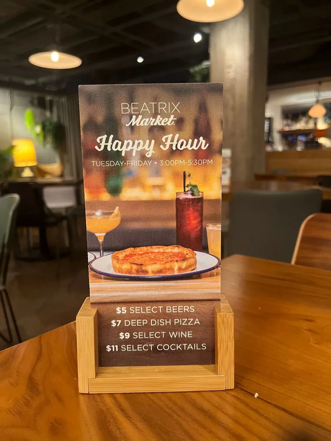 Beatrix Market Menu - Updated November 2025