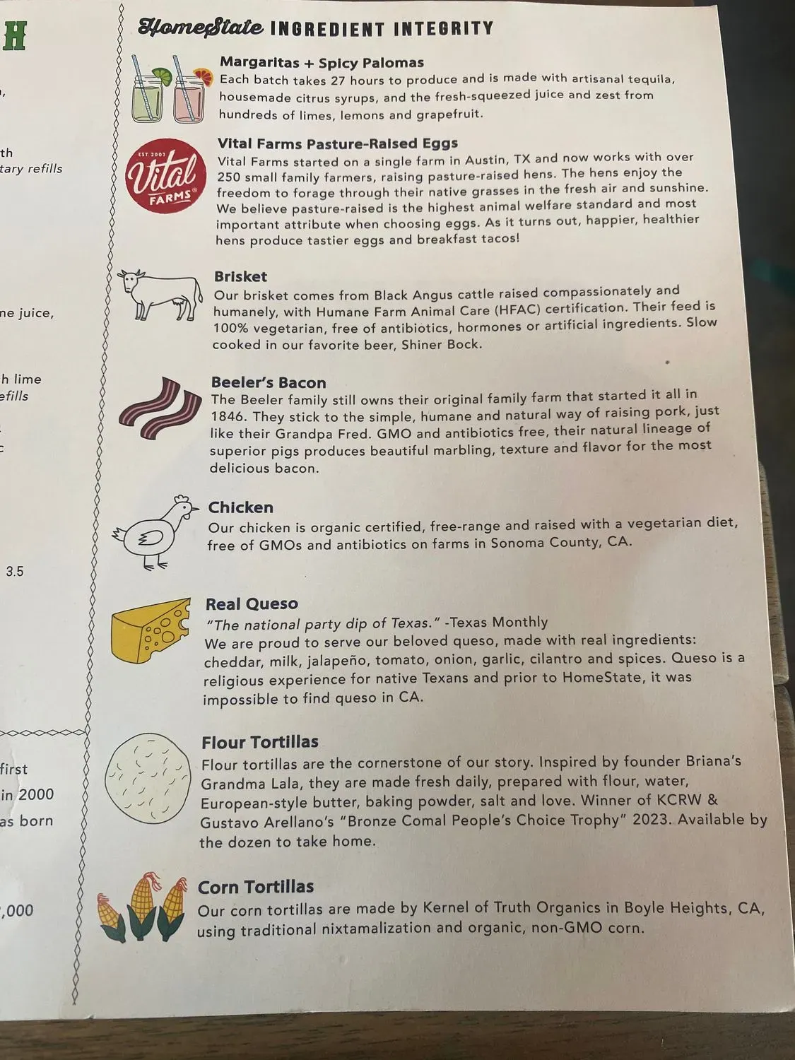 HomeState Menu | Los Angeles, CA | Checkle