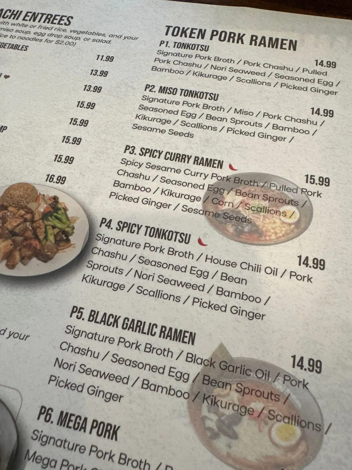 Token Ramen Hibachi Boba Tea Menu - Updated October 2025