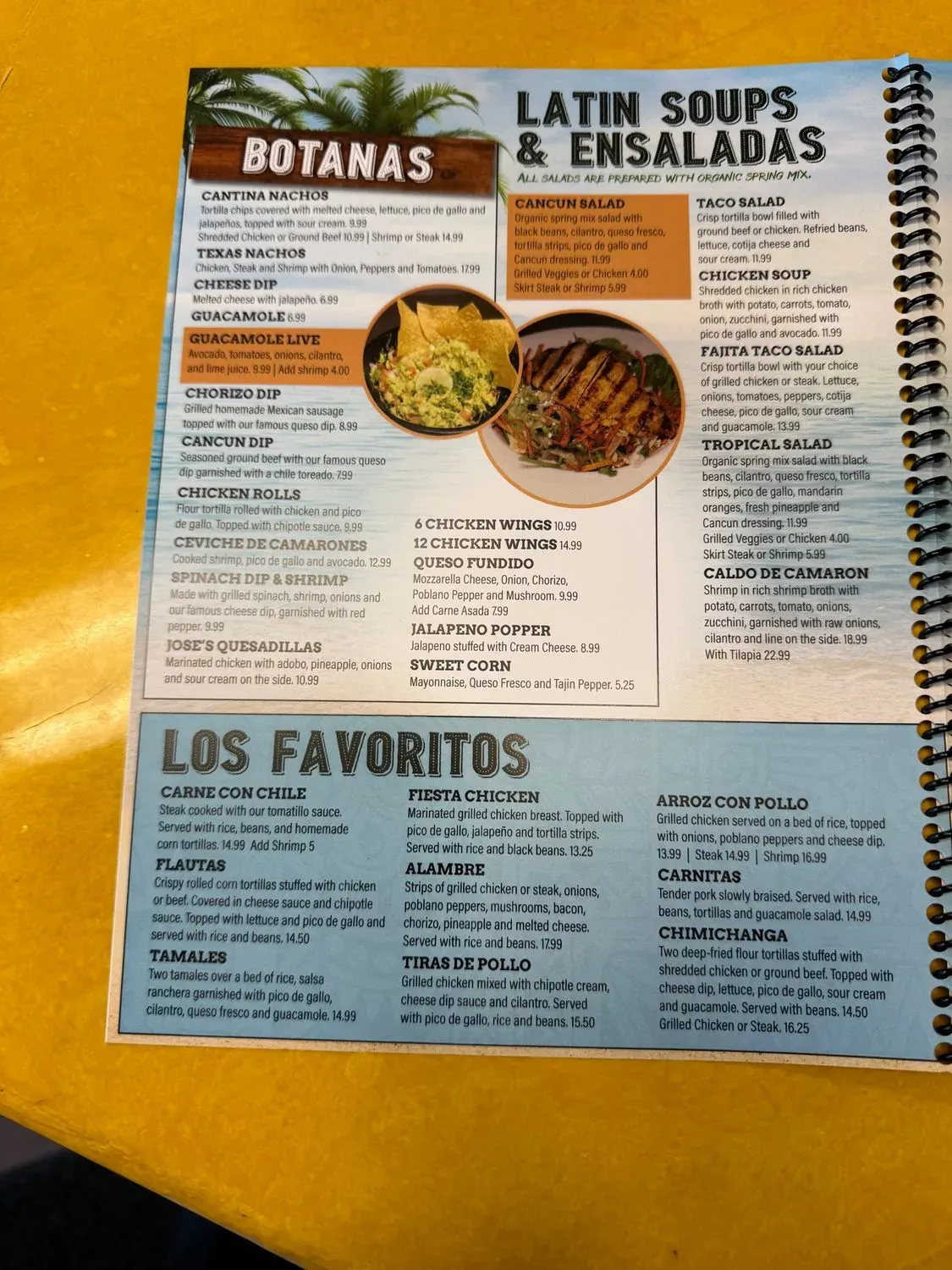 Mi Cancun Menu - Updated November 2025