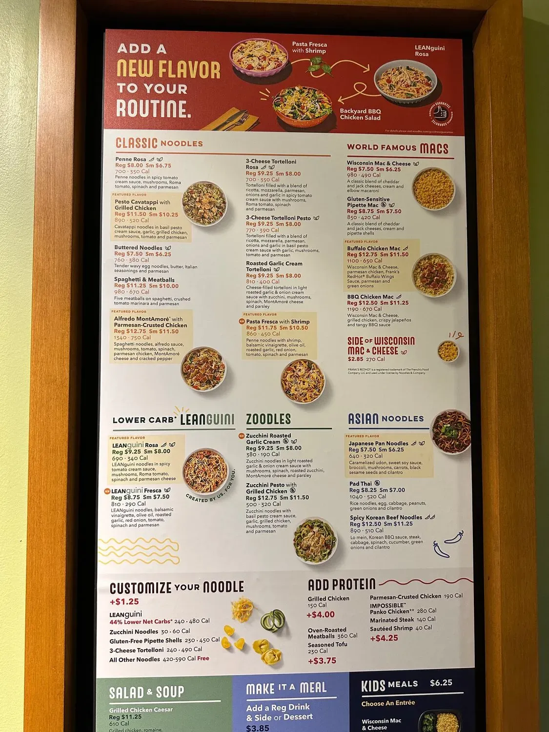 Noodles and Company Menu - Updated October 2025