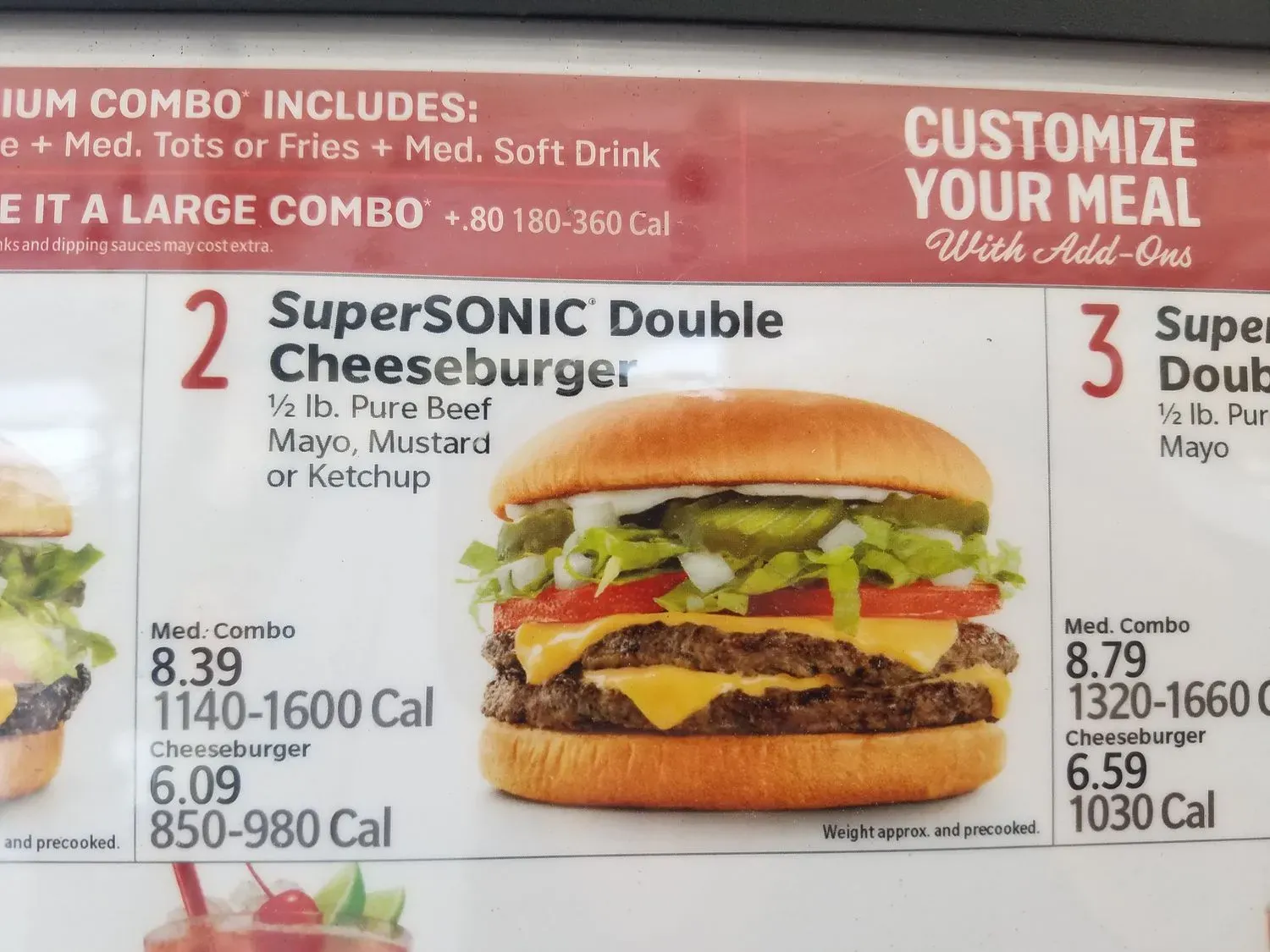 Sonic Drive-In Menu - Updated September 2025