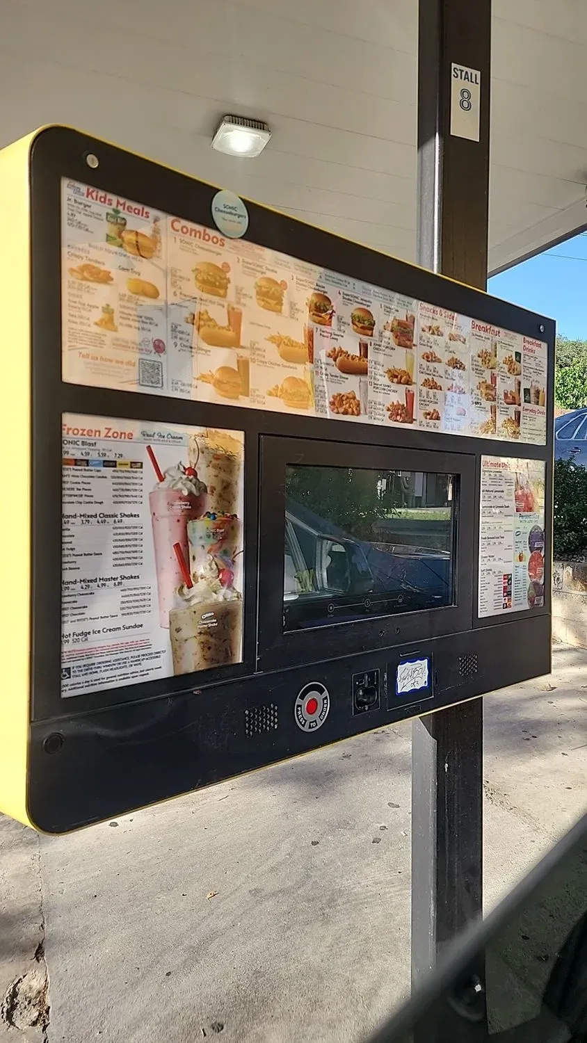 Sonic Drive-In Menu - Updated September 2025