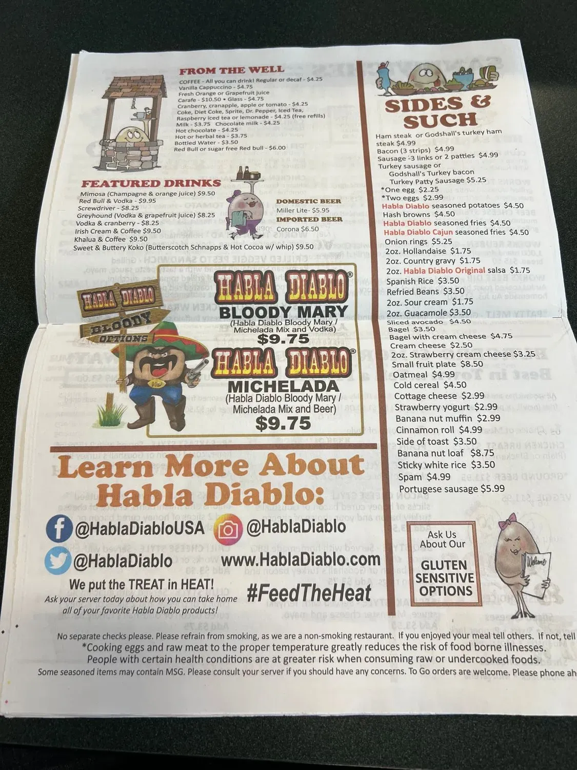 Egg Works Menu - Updated October 2025