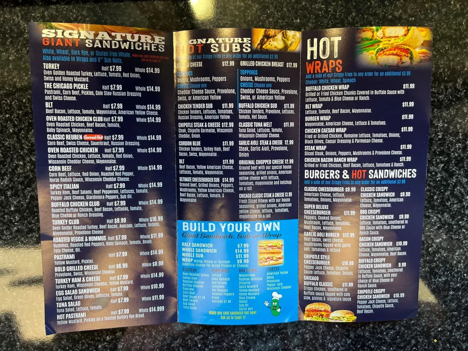 Chicago Pickle Eatery Menu - Updated July 2025