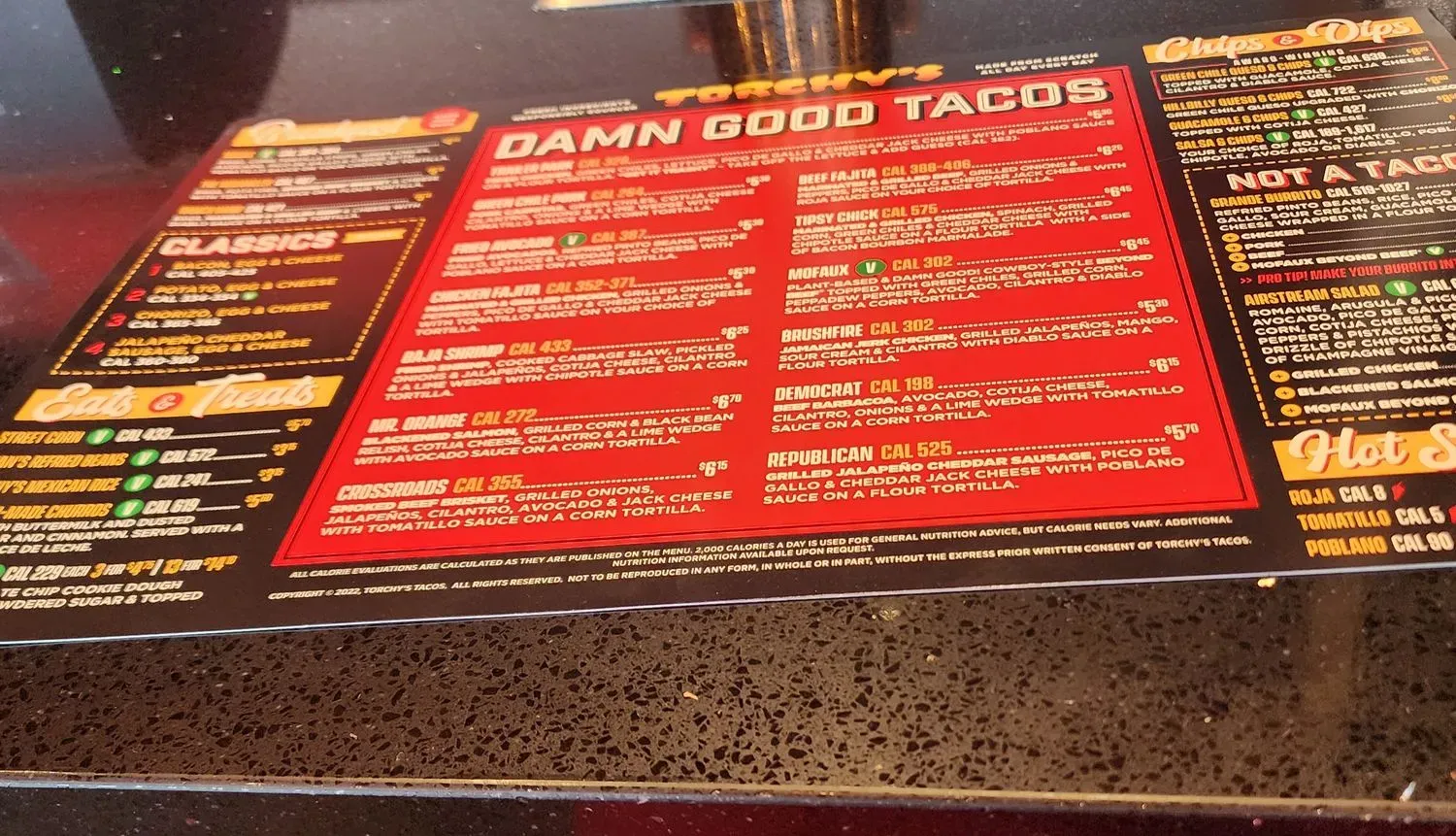 Torchy's Tacos Menu - Updated November 2025