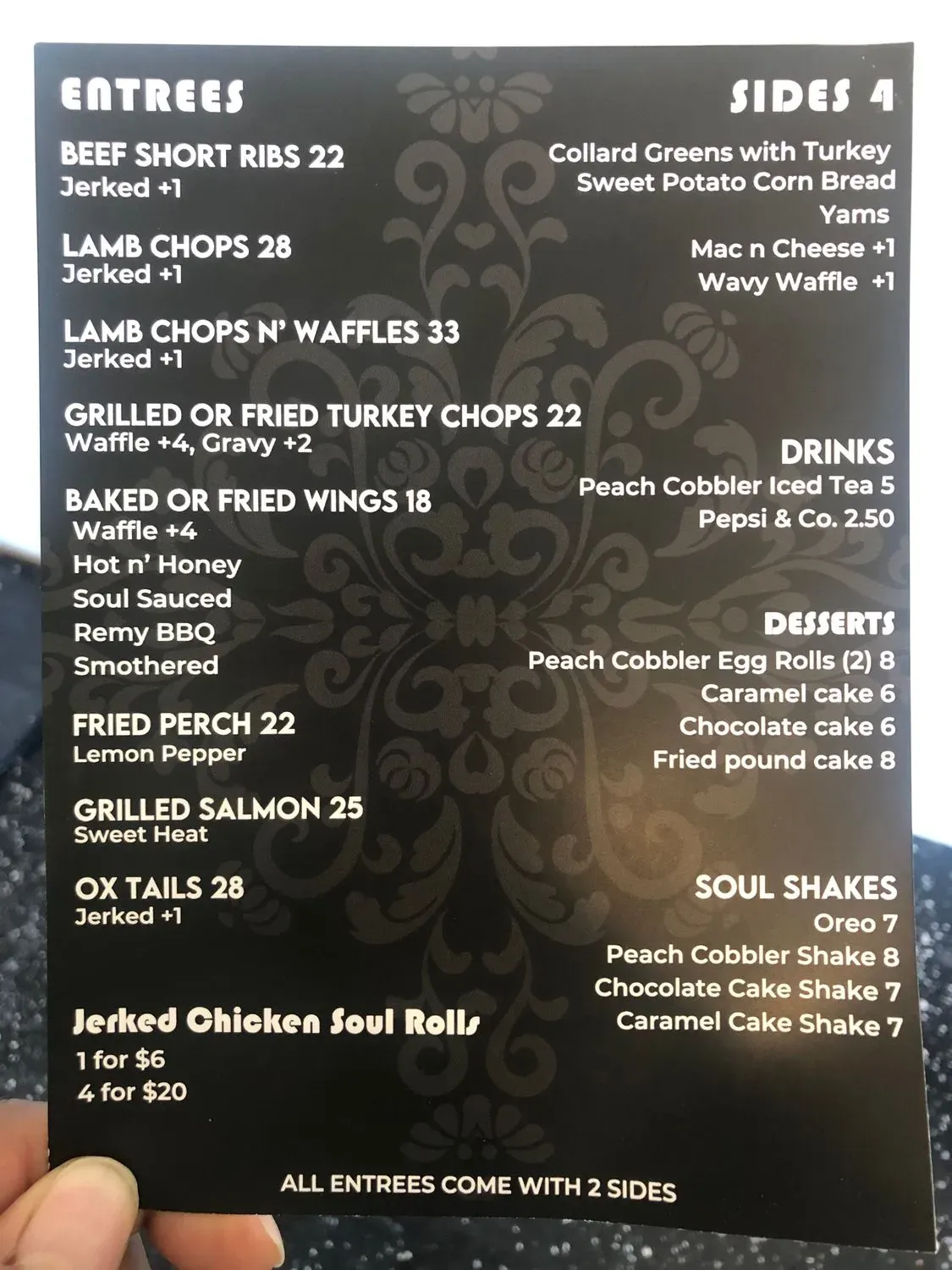 Soul Shack Express Menu - Updated November 2025