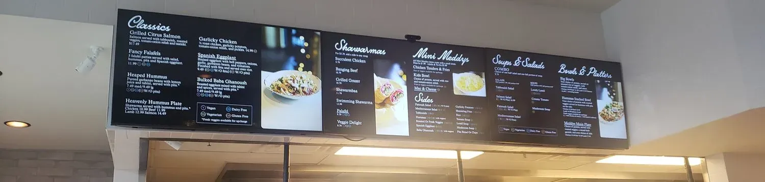Meddys Menu - Updated October 2025