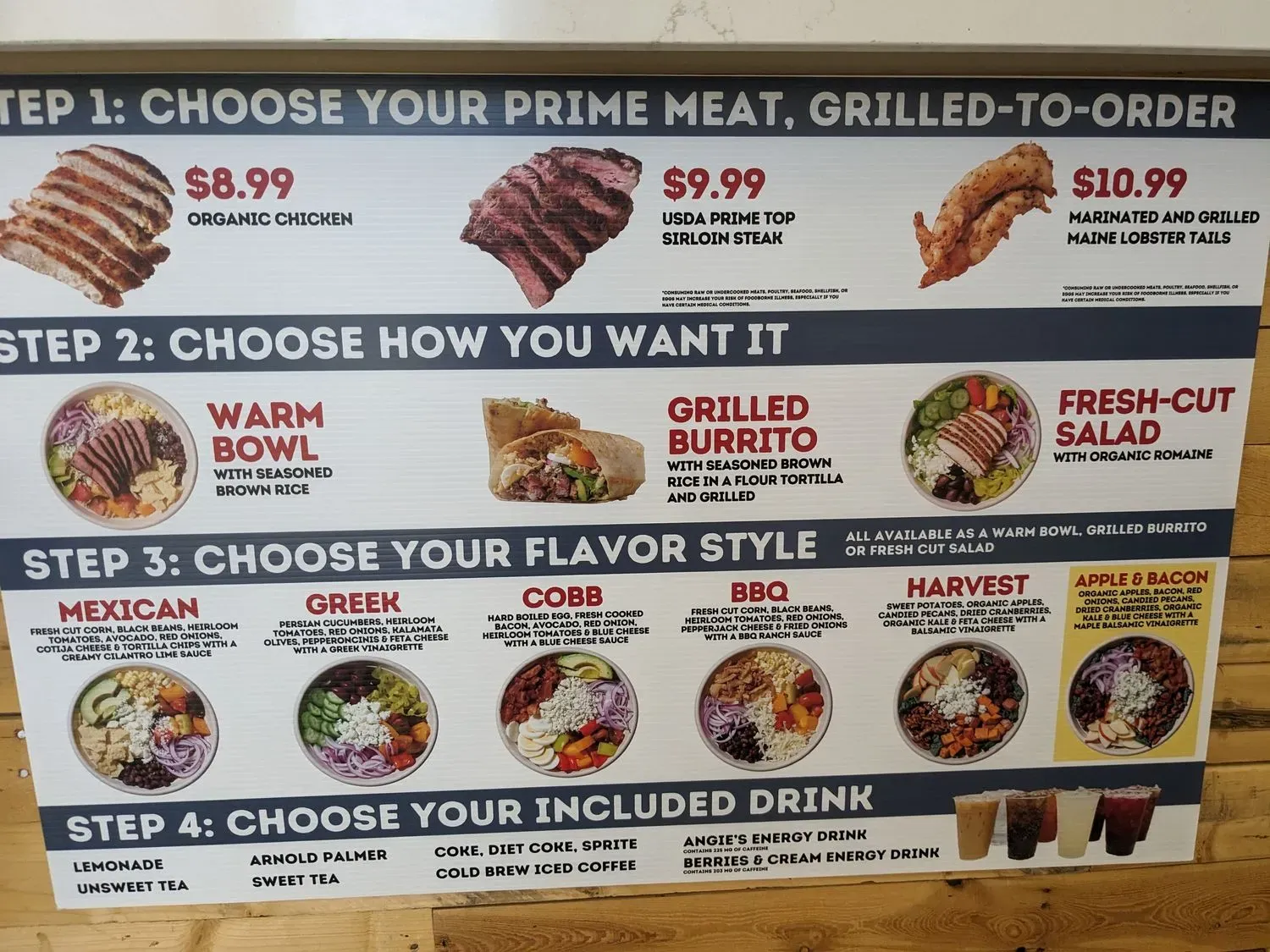 Angie's Prime Grill and Angie's Chicken Menu - Updated November 2025