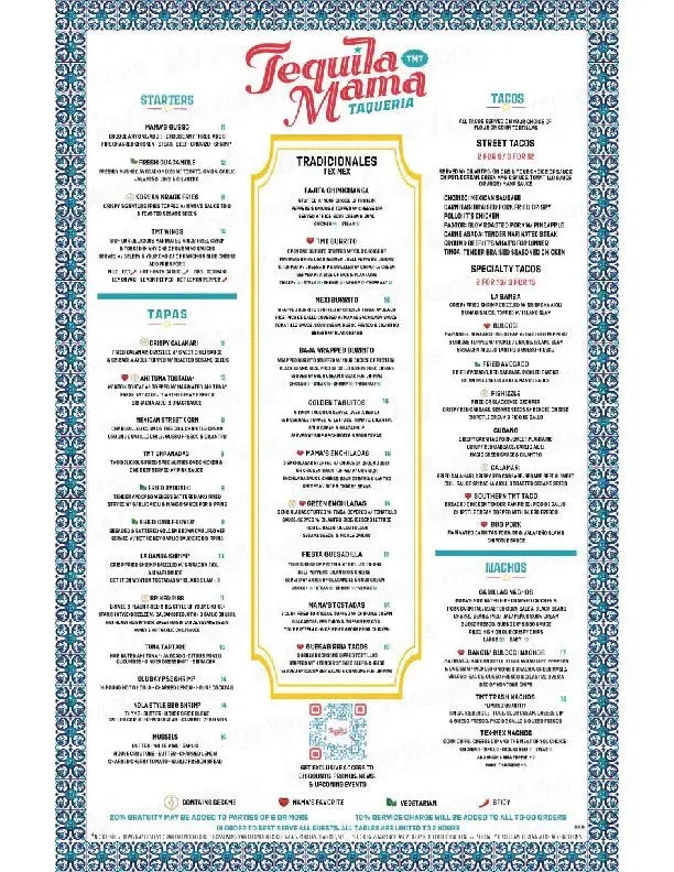 Tequila Mama Taqueria Dacula Menu - Updated October 2025