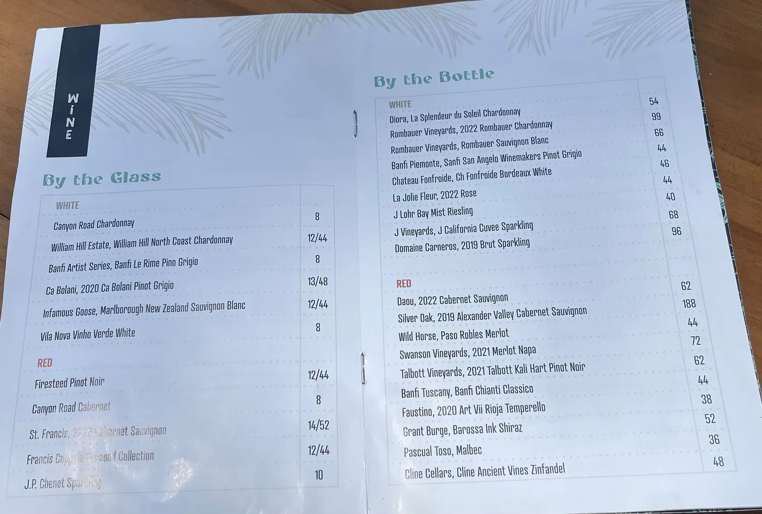 Big Chill Island House Menu - Updated November 2025