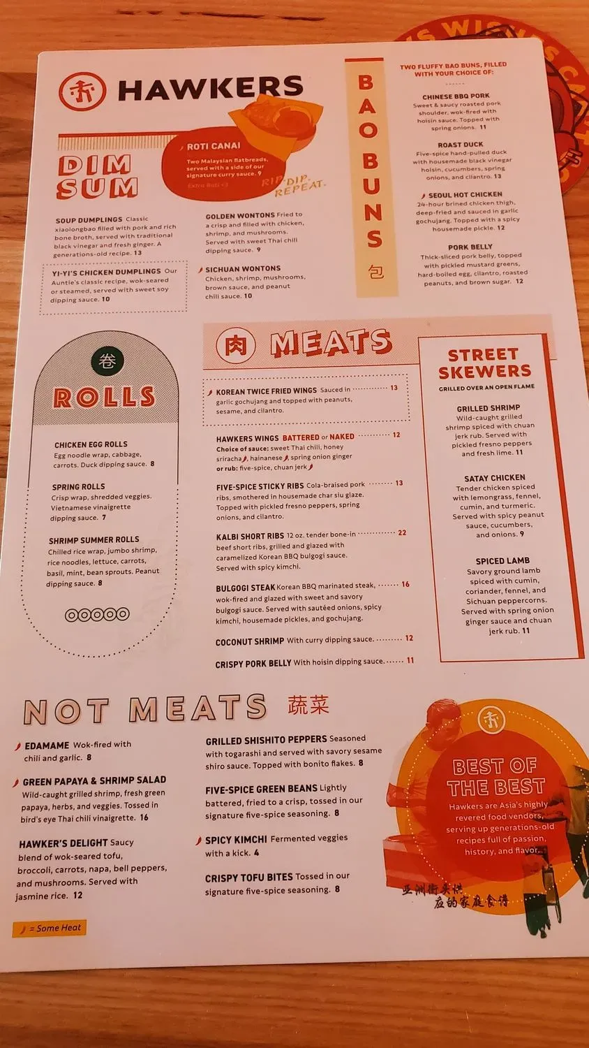 Hawkers Perimeter Menu - Updated November 2025