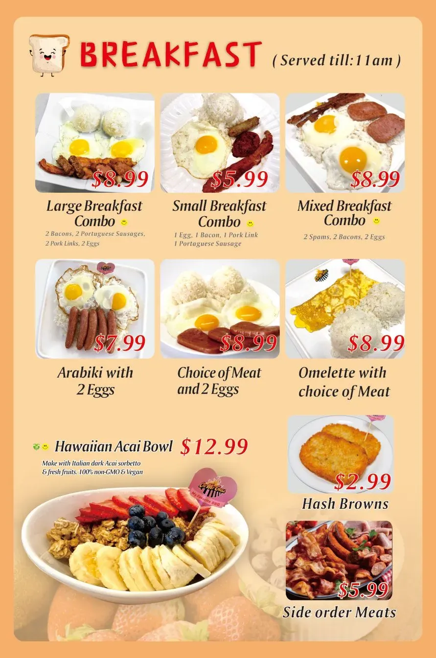 OH MY GRILL- Kailua Menu - Updated November 2025