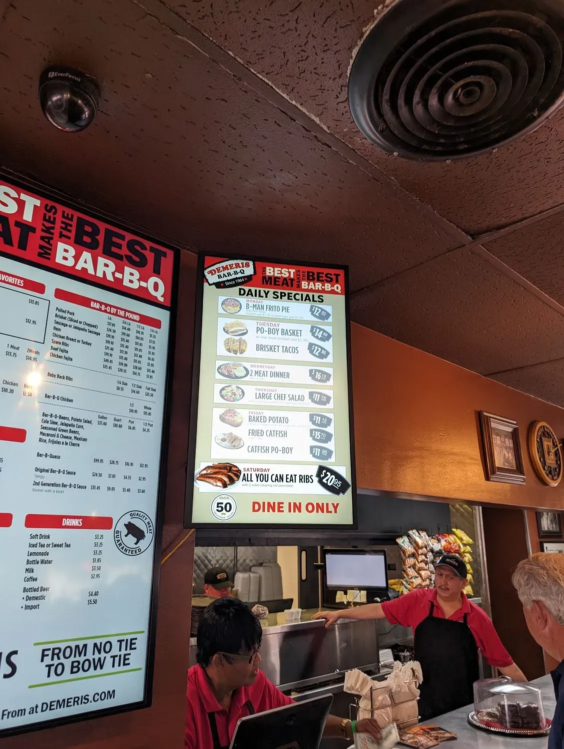 Demeris Bar-B-Q Menu - Updated October 2025