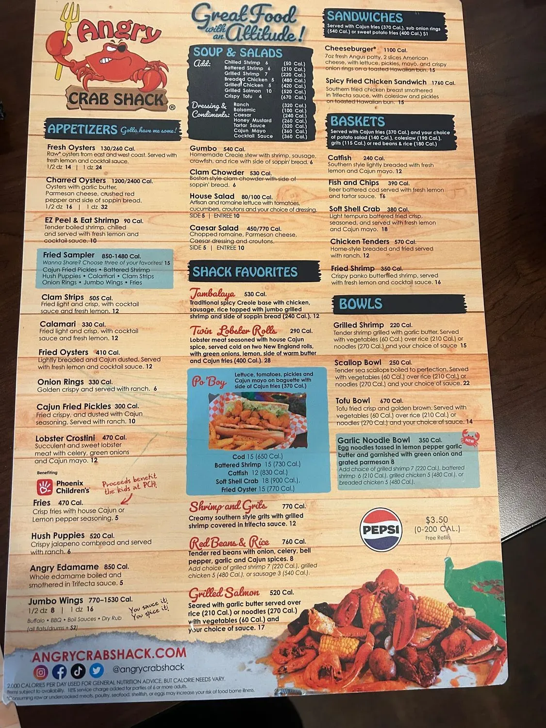 Angry Crab Shack Menu - Updated November 2025
