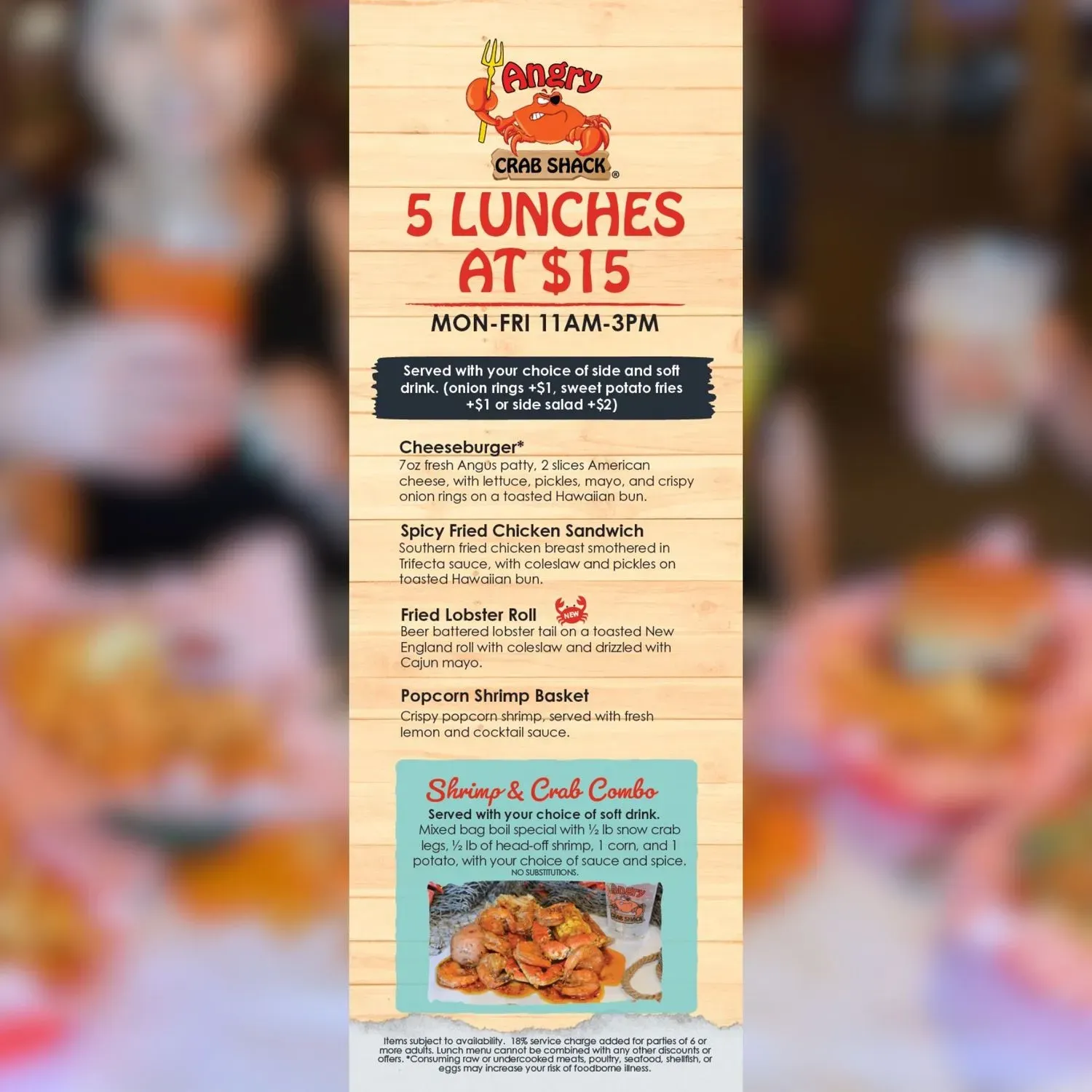 Angry Crab Shack Menu - Updated November 2025