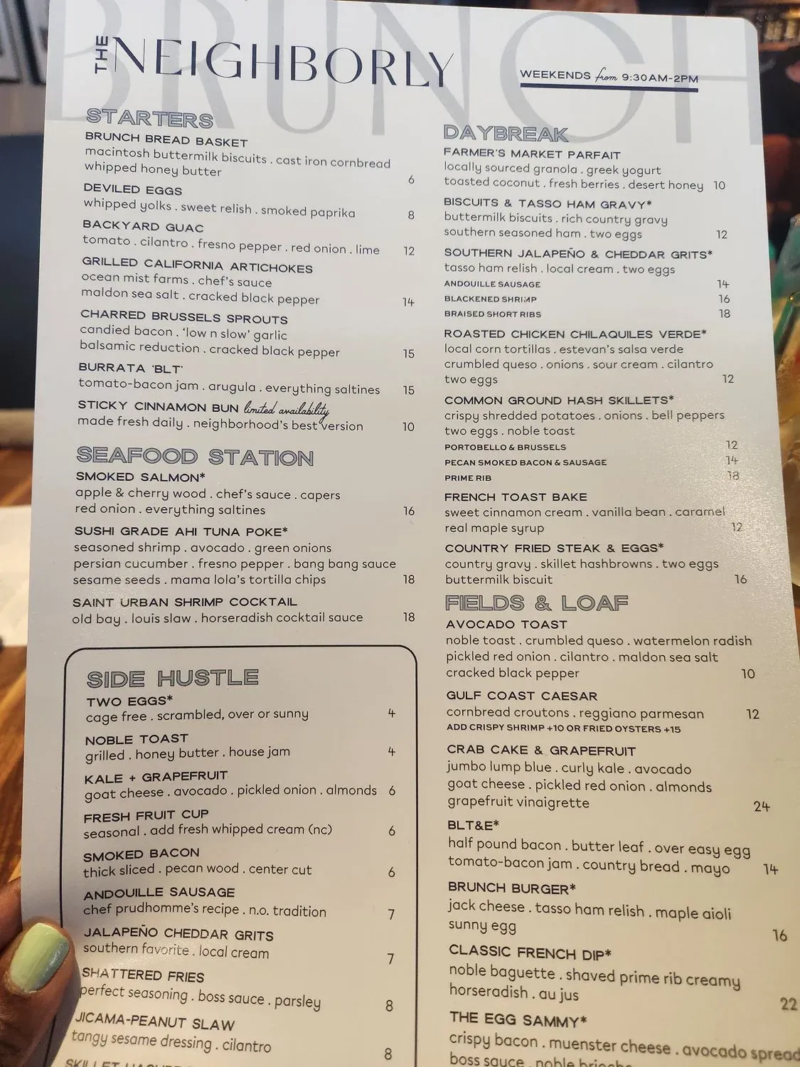 The Neighborly Menu - Updated October 2025