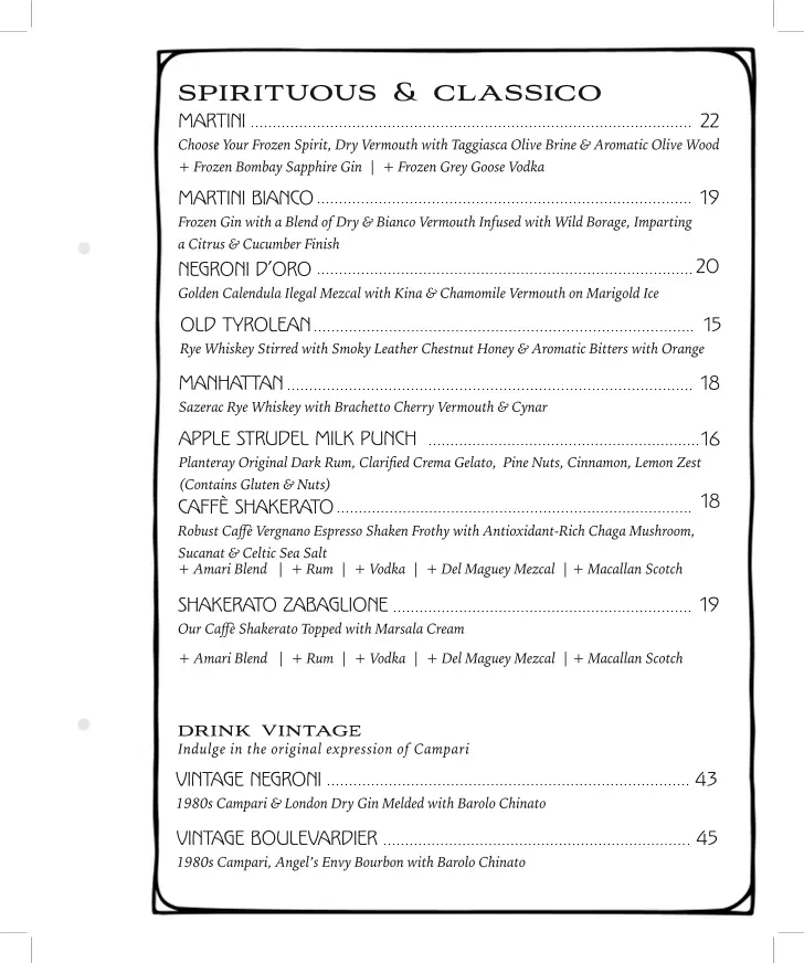 Ama Menu - Updated October 2025