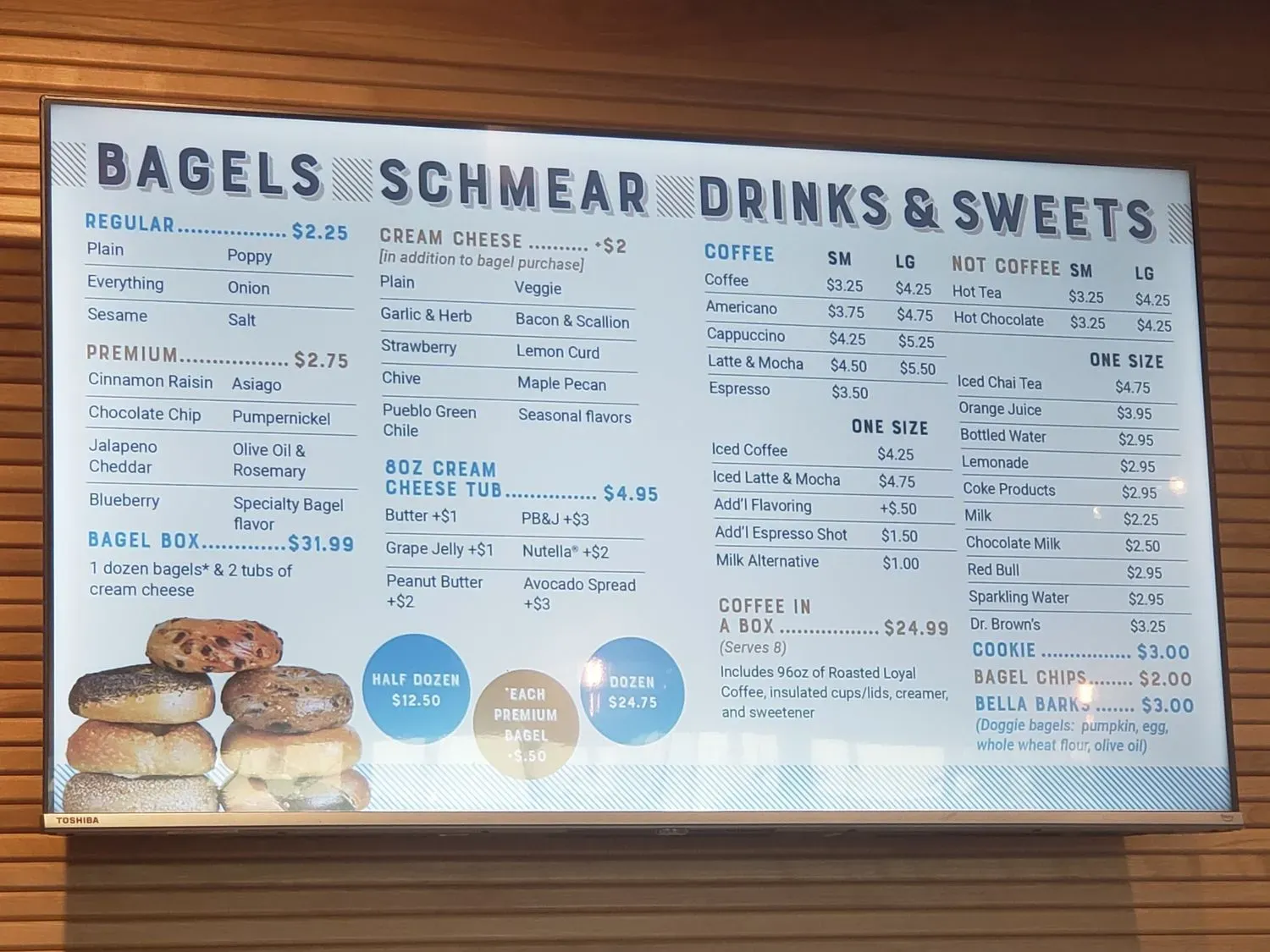 Bella's Bagels - Colorado Springs, Colorado Menu - Updated November 2025