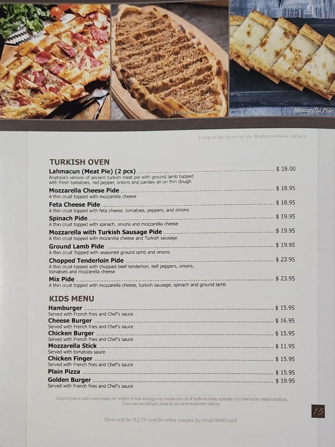 Golden Horn Restaurant Menu - Updated November 2025