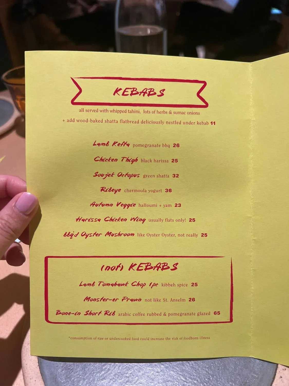 YELLOW Union Market Menu - Updated October 2025