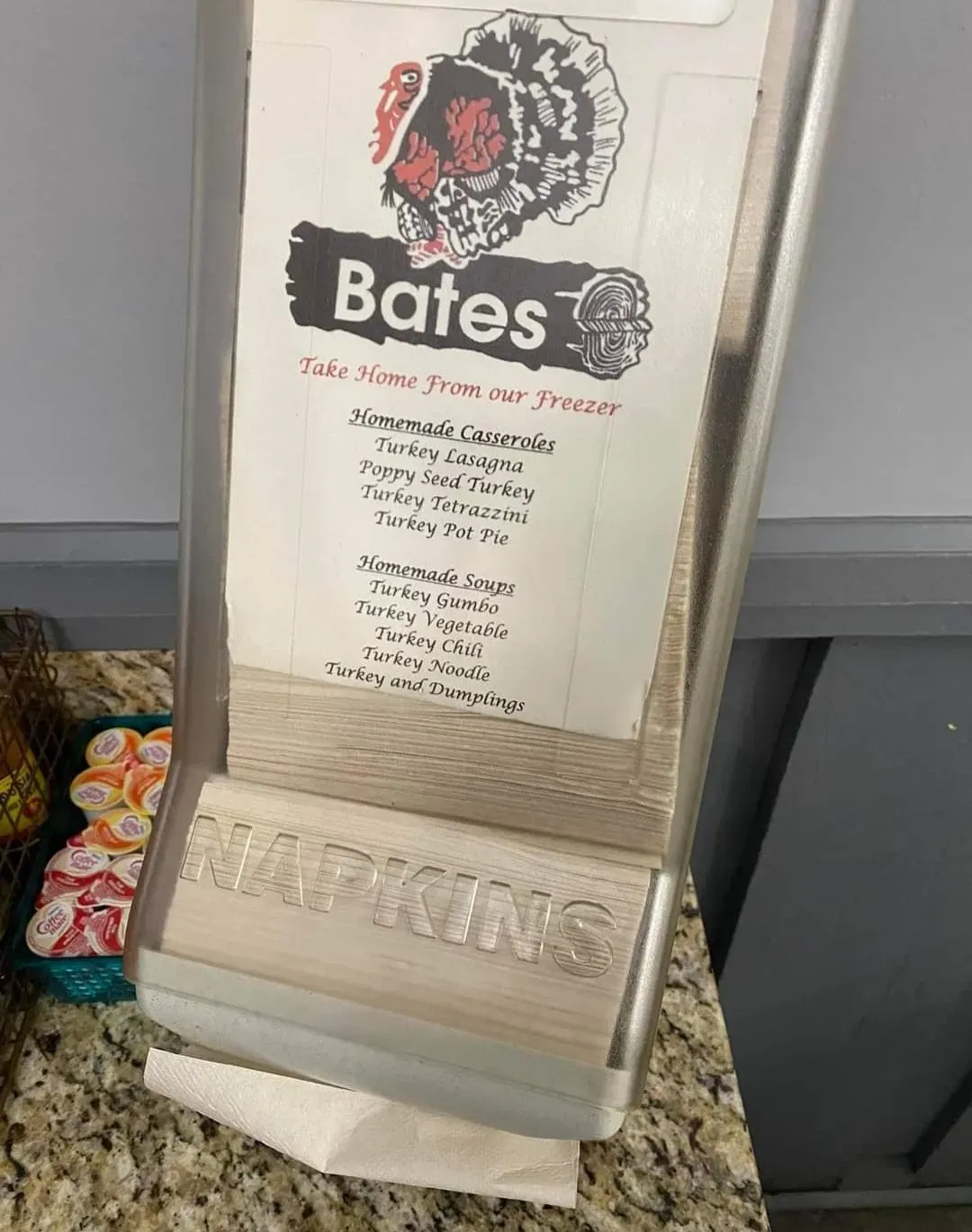 Bates House of Turkey Menu - Updated November 2025