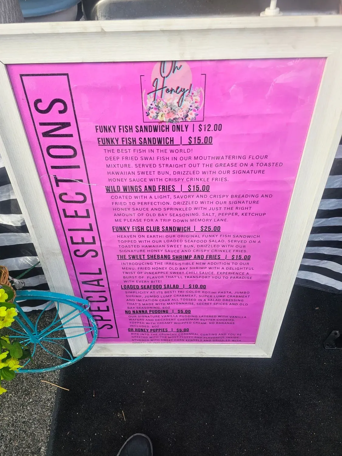 Oh Honey On the Bay Menu - Updated October 2025