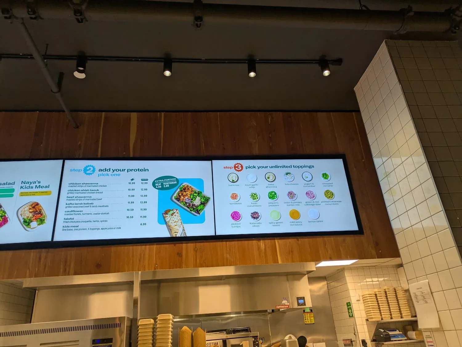 NAYA Menu - Updated August 2025