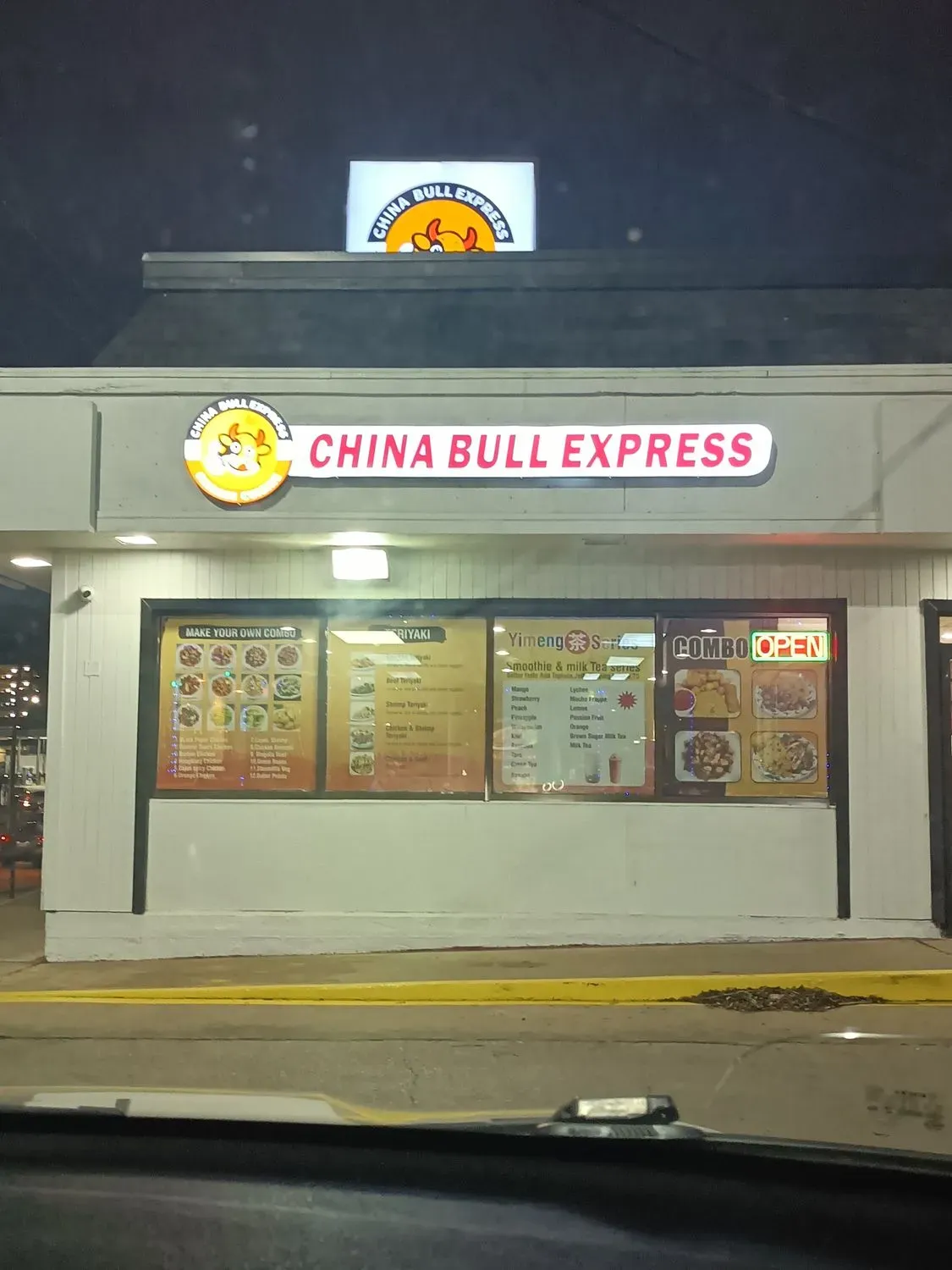 China Bull Express Menu - Updated November 2025