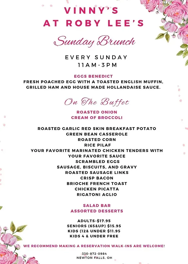 Vinnys of Newton Falls Menu - Updated October 2025