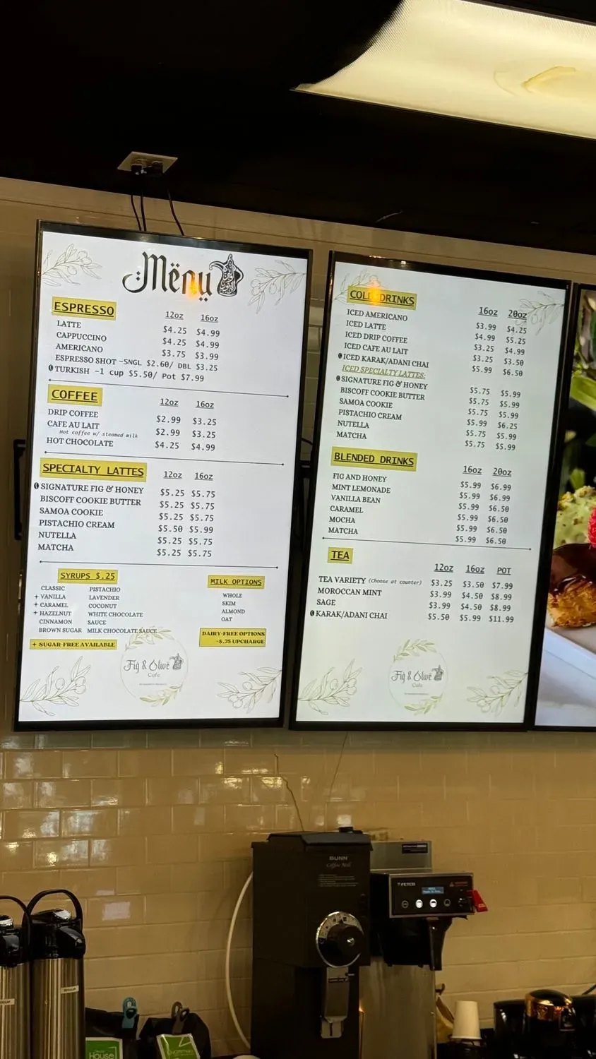 Fig and Olive Cafe Menu | Greensboro, NC | Checkle