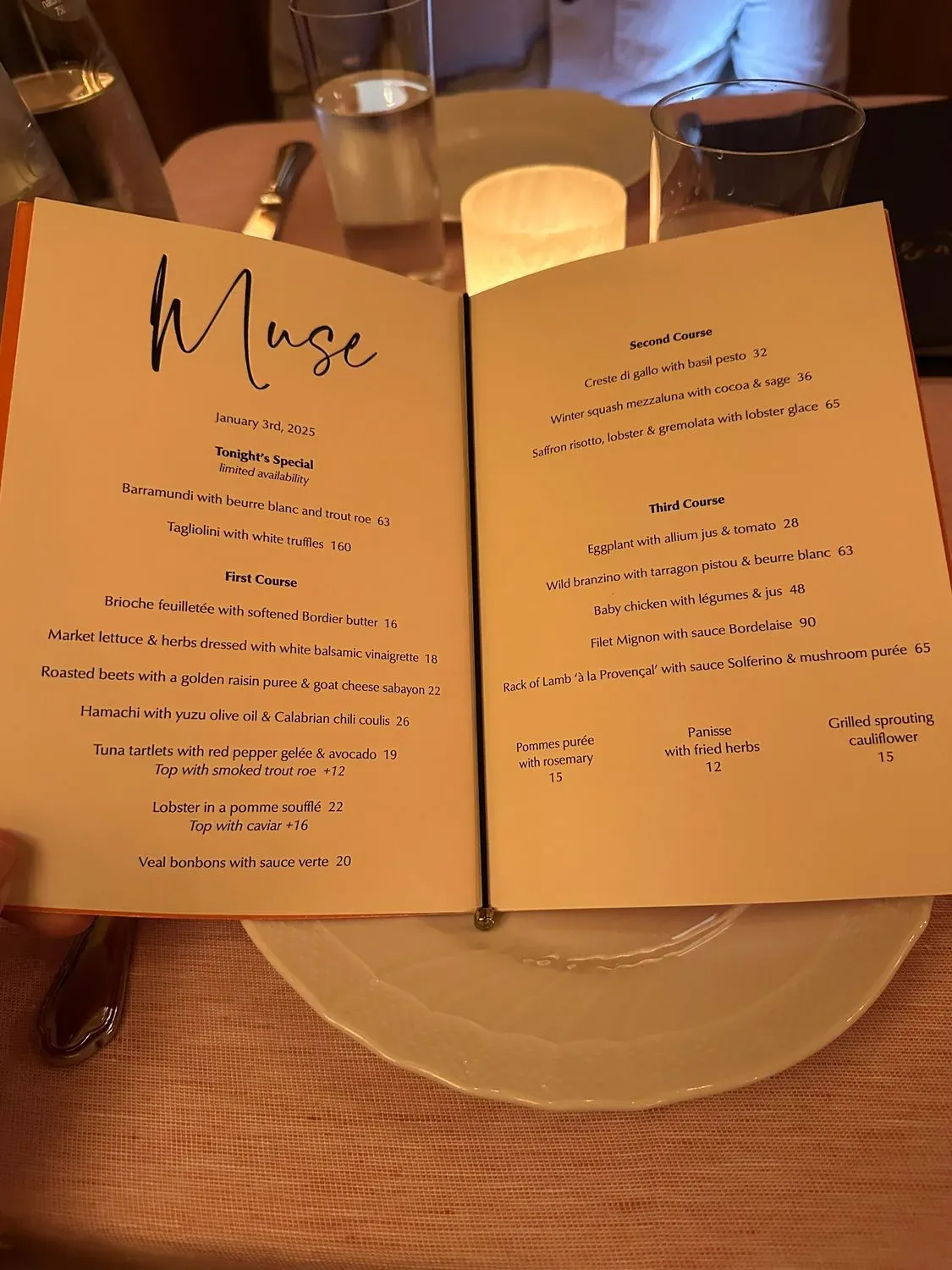 MUSE Santa Monica Menu - Updated October 2025