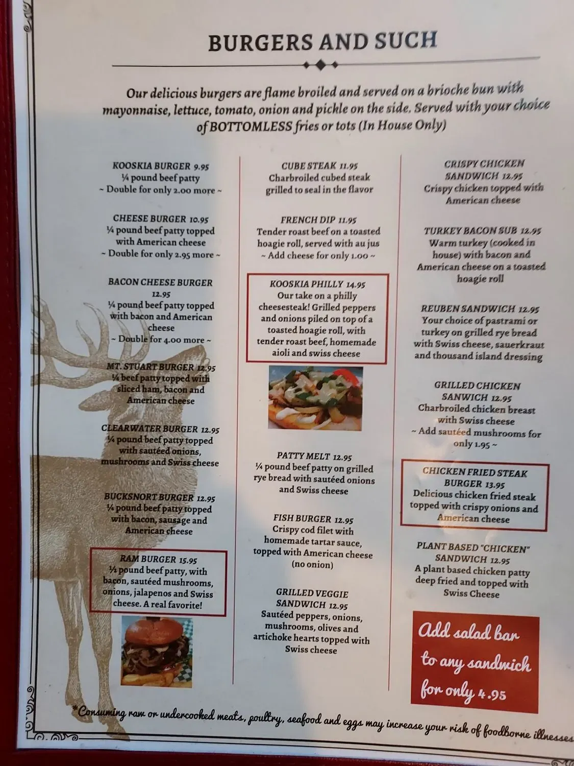 Kooskia Café Menu - Updated October 2025