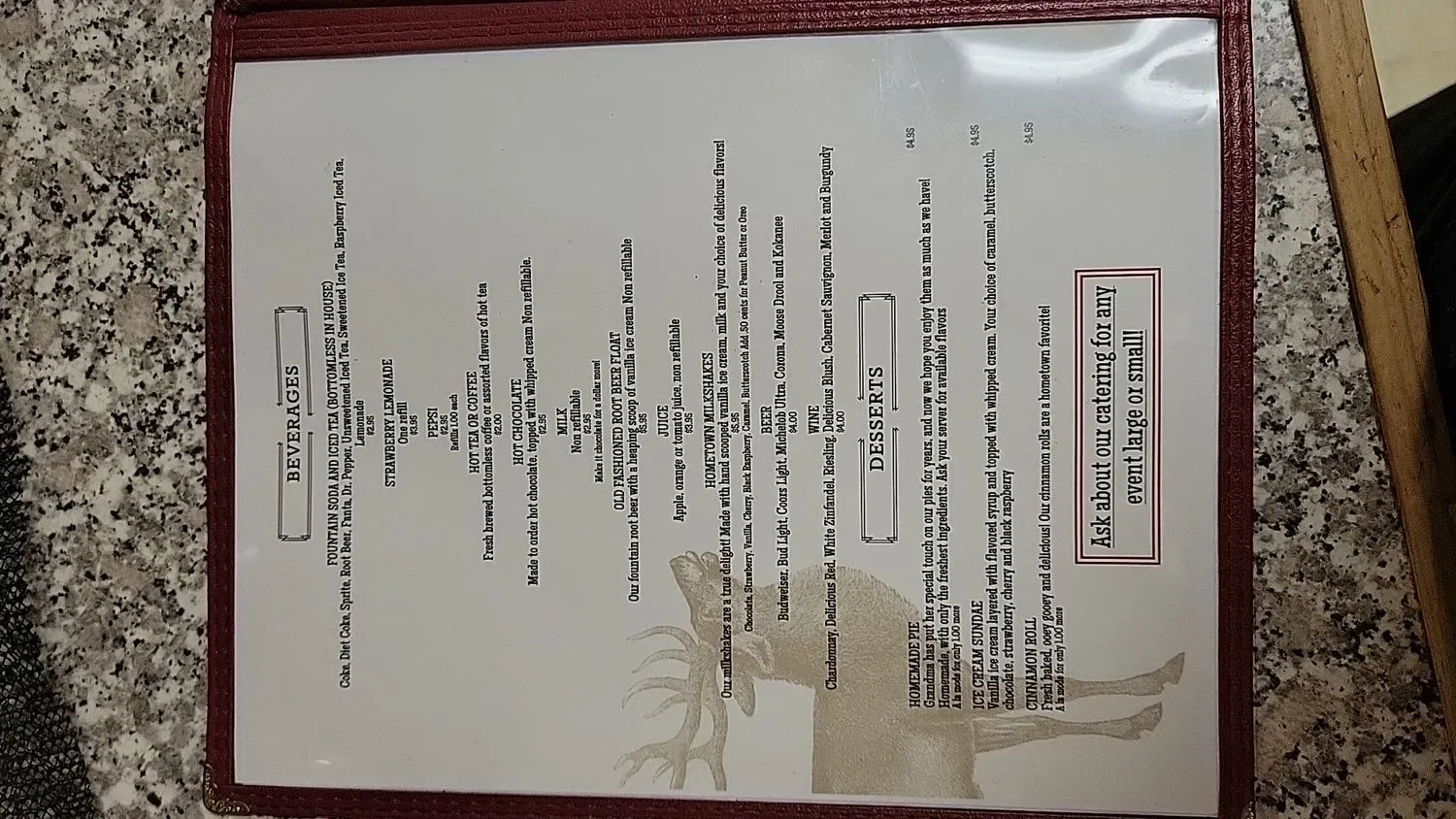 Kooskia Café Menu - Updated October 2025