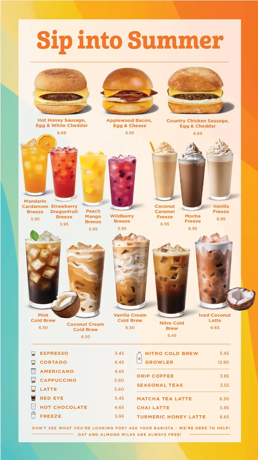 Compass Coffee Menu - Updated November 2025