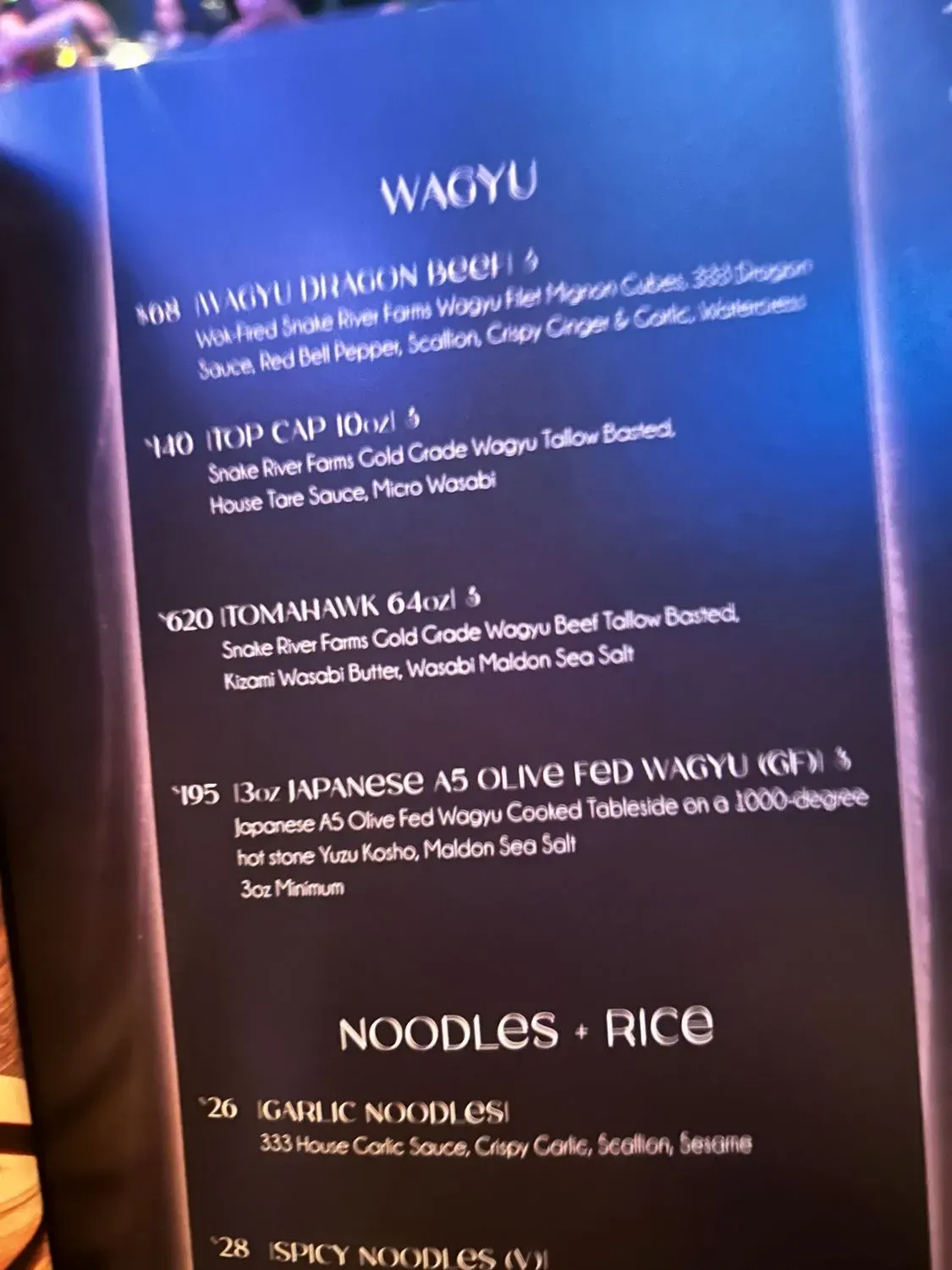 Three Thirty Three Restaurant Menu - Updated November 2025