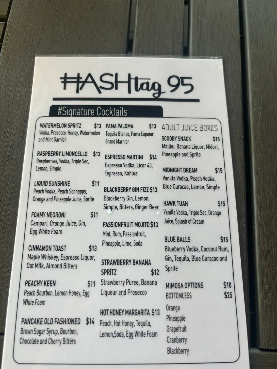 Hashtag 95 Menu | Oak Lawn, IL | Checkle