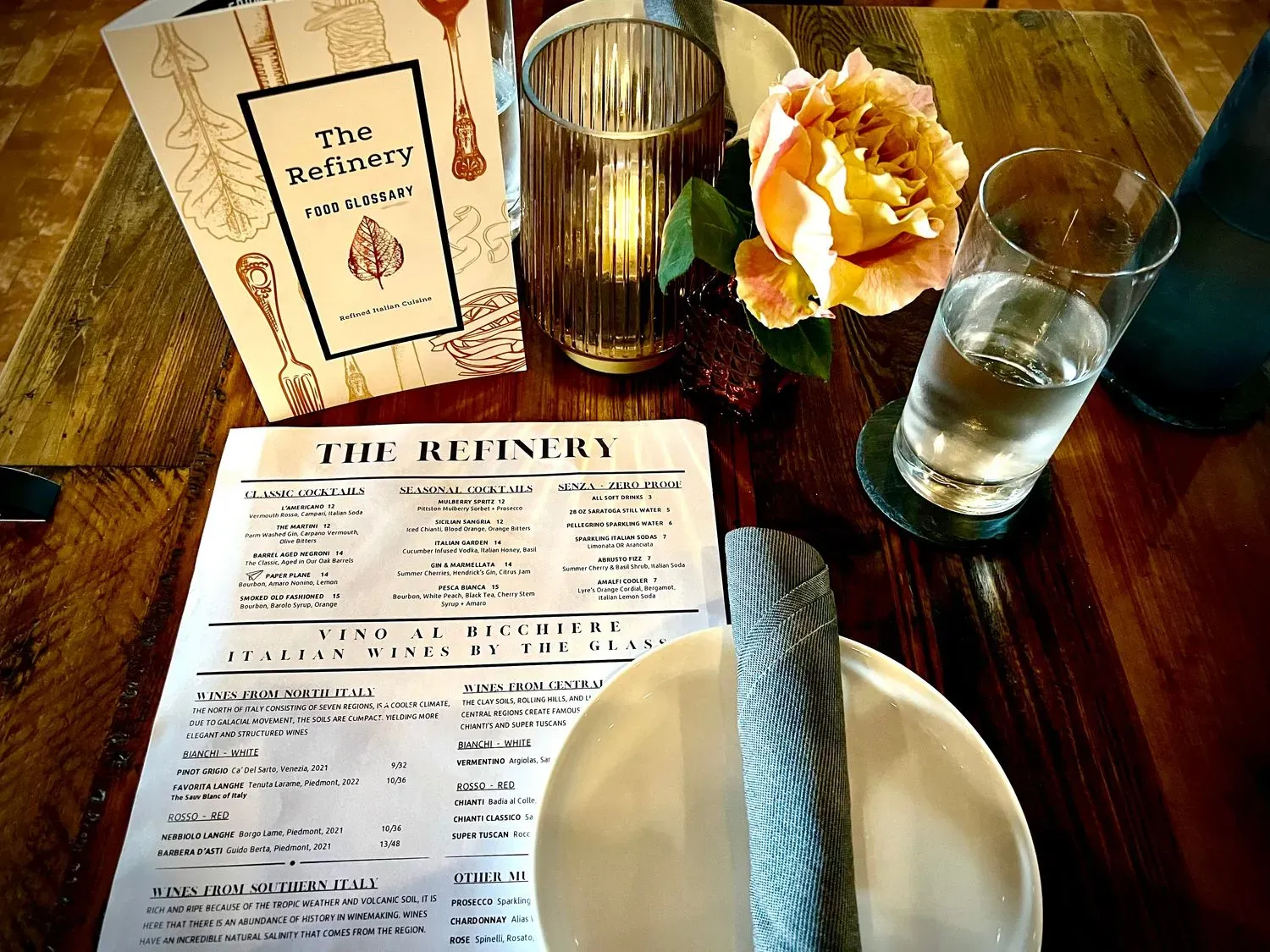 The Refinery Menu - Updated September 2025