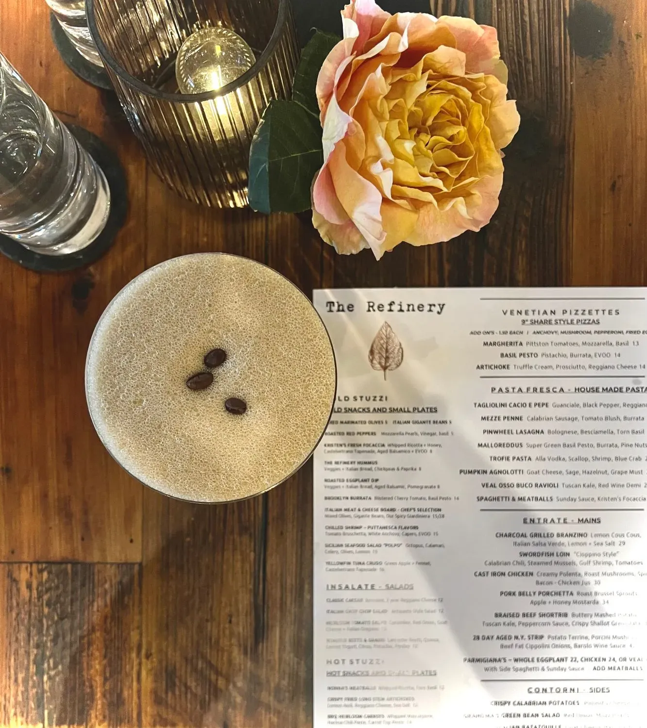 The Refinery Menu - Updated September 2025