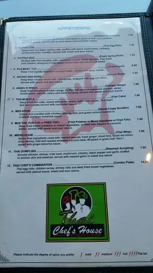 Thai Chef's House Menu | Sacramento, CA | Checkle