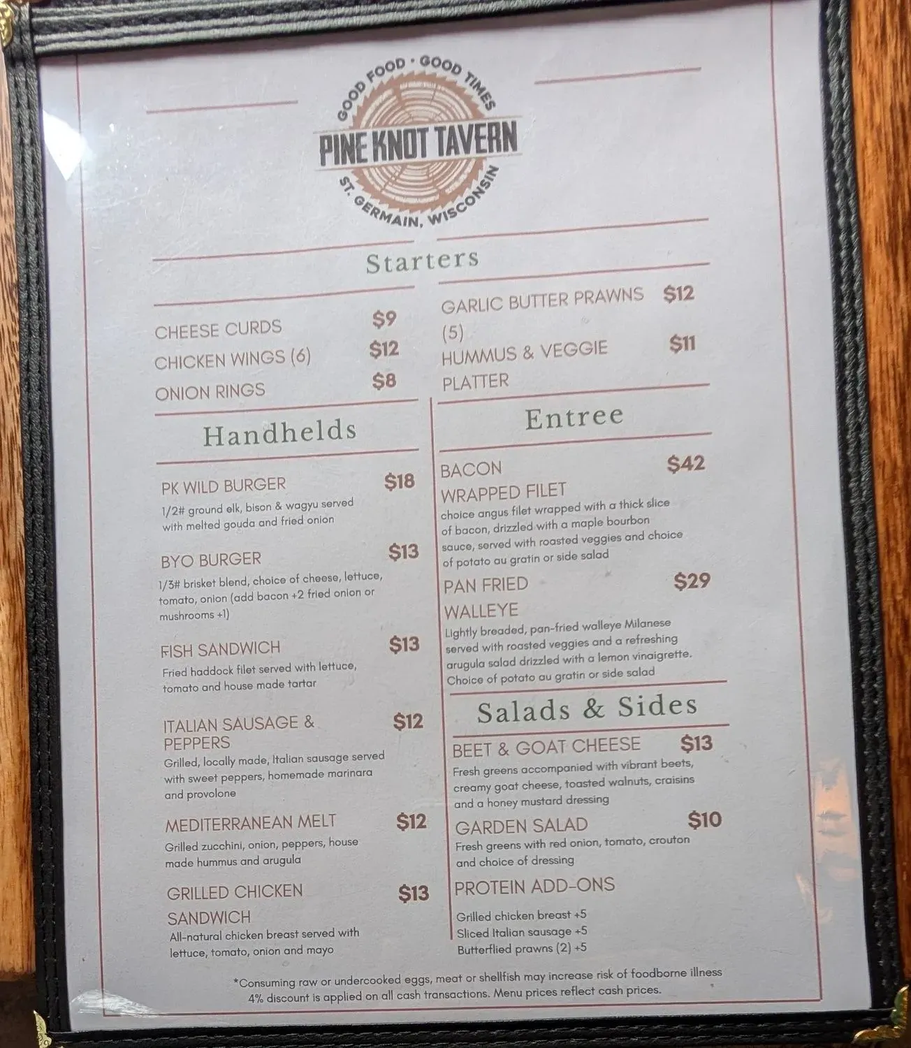 Pine Knot Tavern Menu - Updated November 2025
