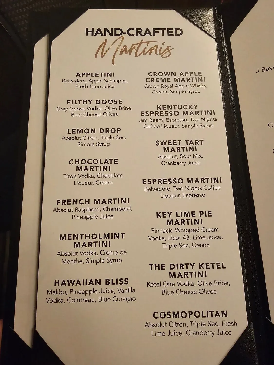 Ricky's Double Barrel Inn Menu - Updated November 2025