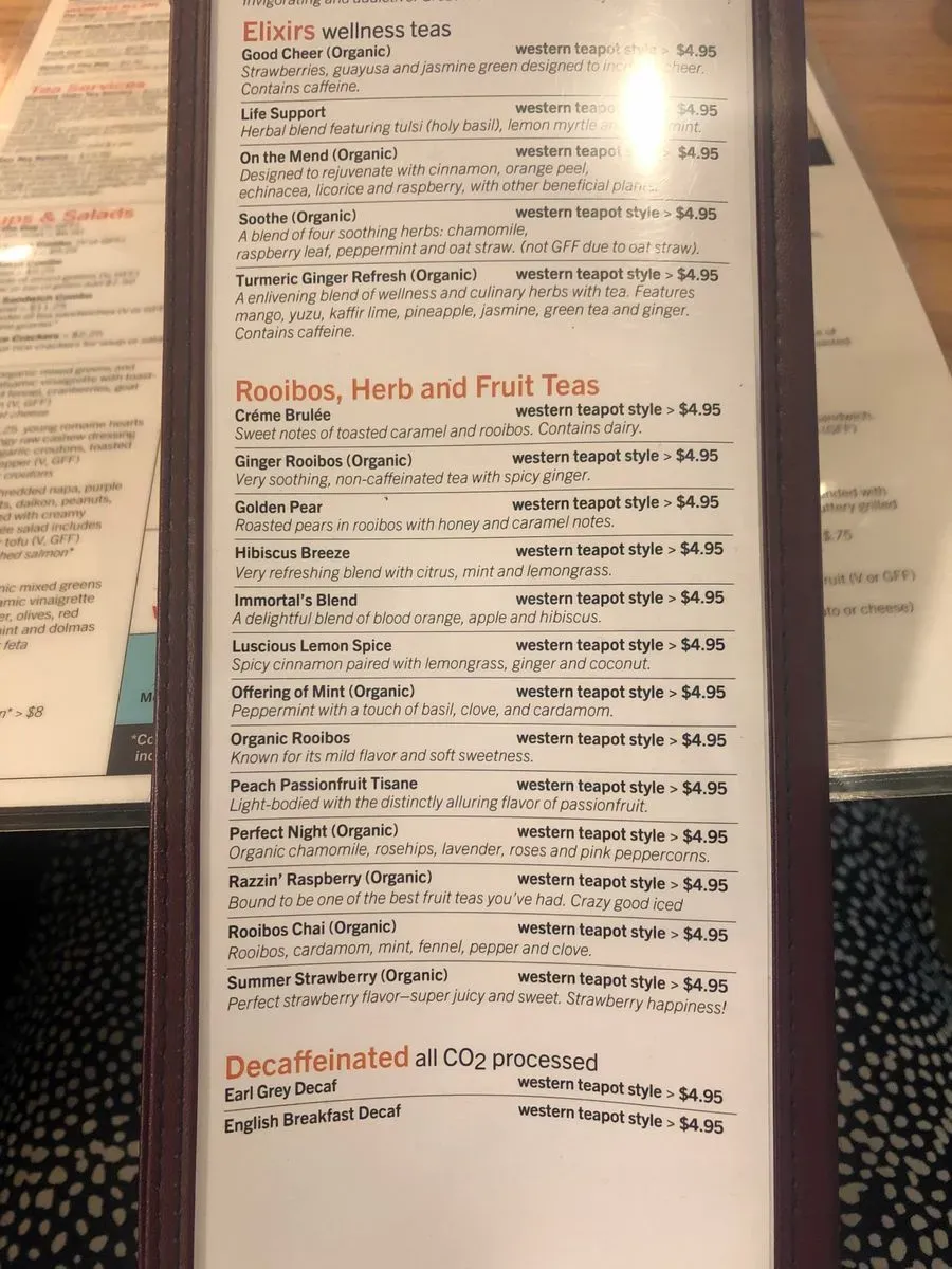 The Steeping Room Menu | Austin, TX | Checkle