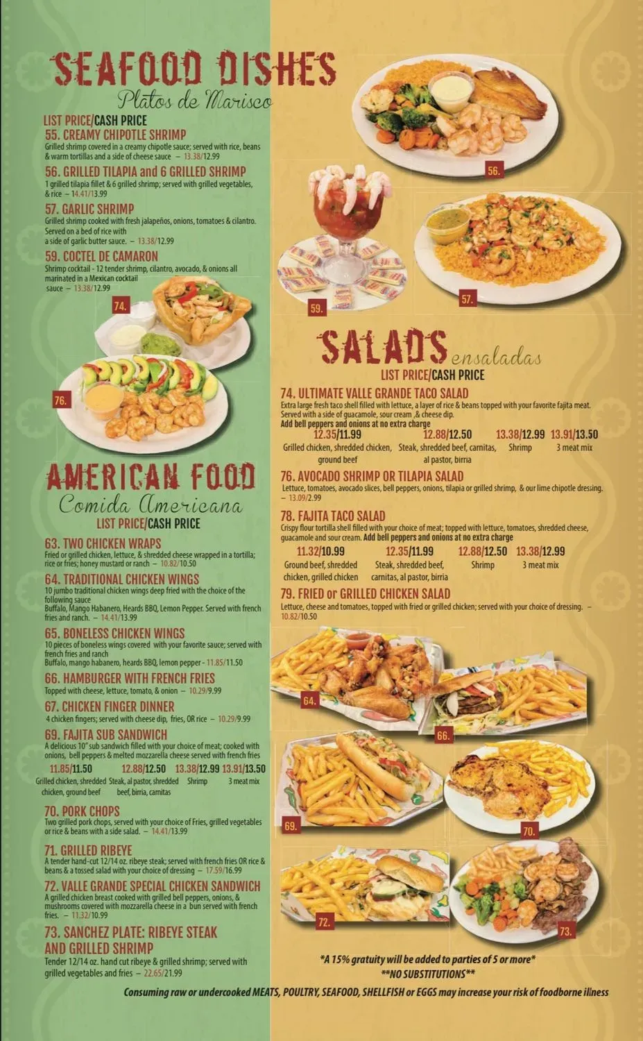 Valle Grande Mexican Grill of Clanton Menu - Updated November 2025
